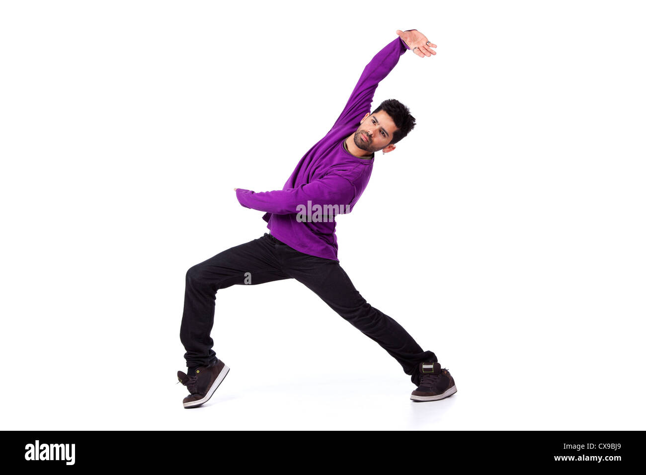 Hip hop dancer showing some movements (some motion blur Stock Photo - Alamy