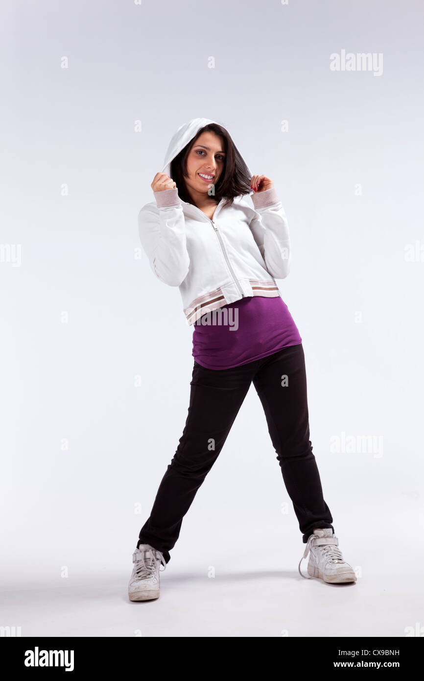 Female dancer showing movements hi-res stock photography and images - Alamy