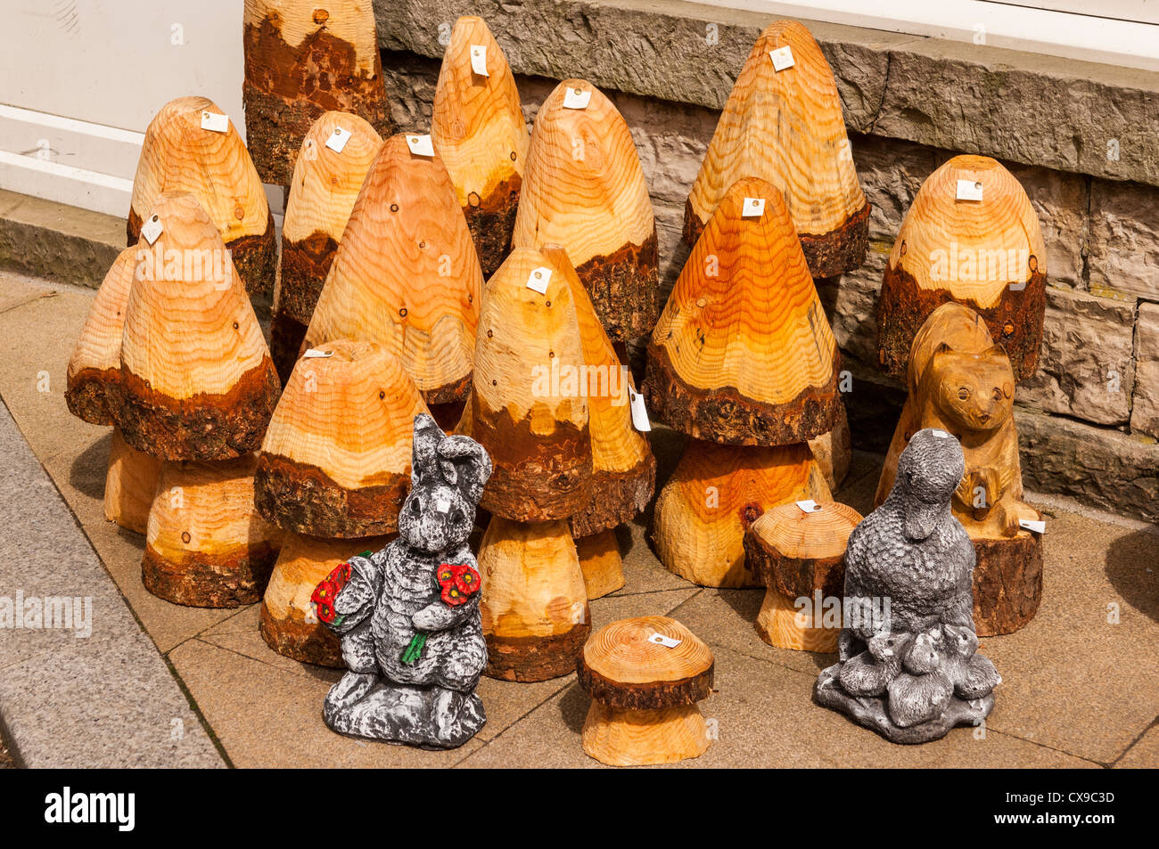 Wooden toadstool hi-res stock photography and images - Alamy