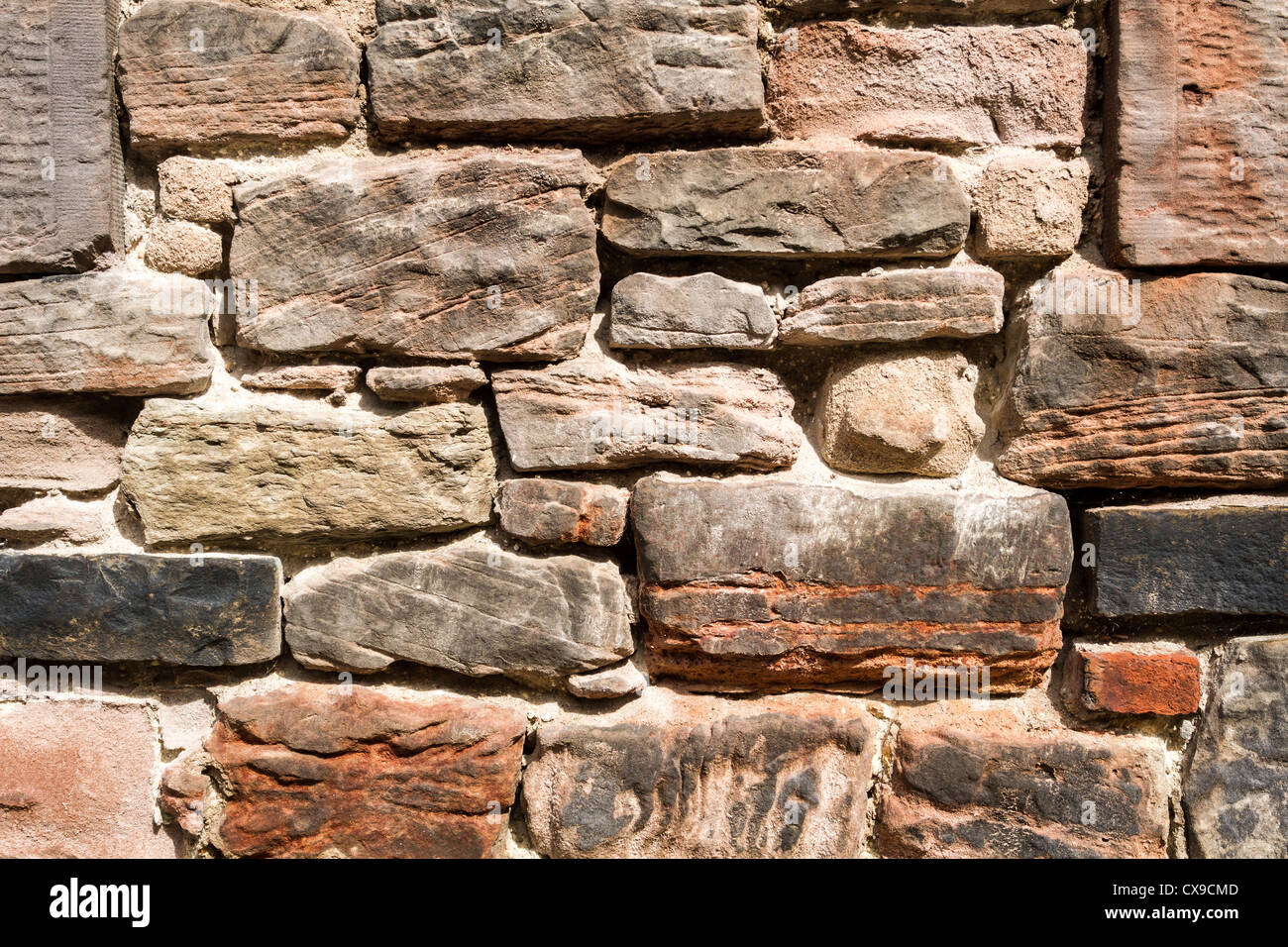 Old medieval wall in Scotland Stock Photo - Alamy