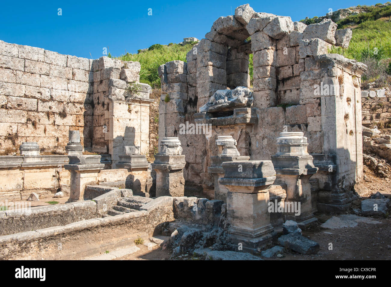 Nymphaeum (Fountain), Perge, Antalya, Turkey Stock Photo - Alamy