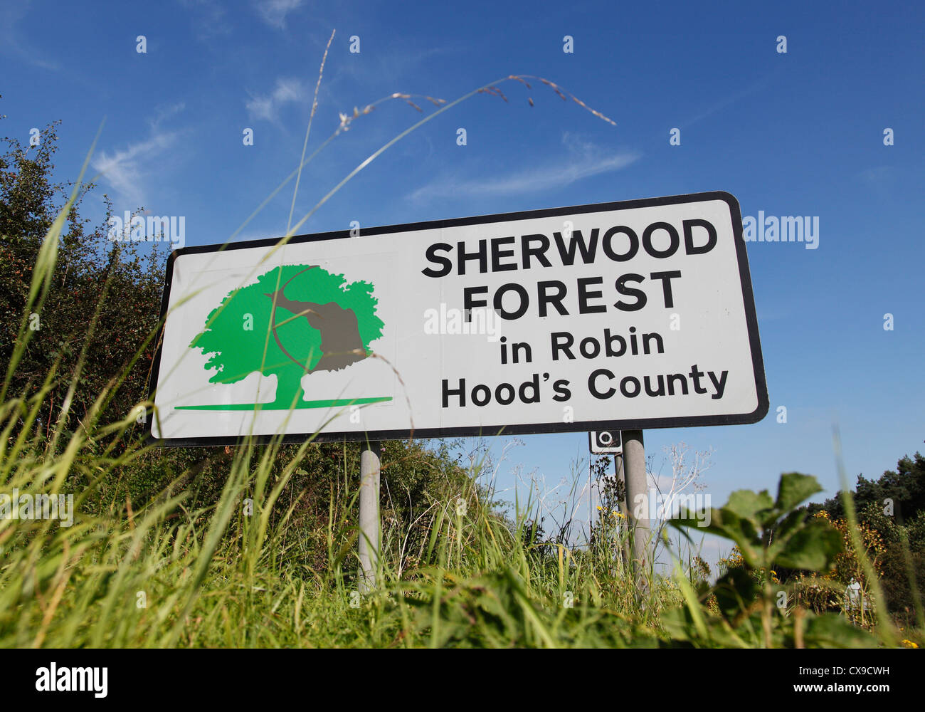 Sherwood Forest Nottingham Sign High Resolution Stock Photography and ...