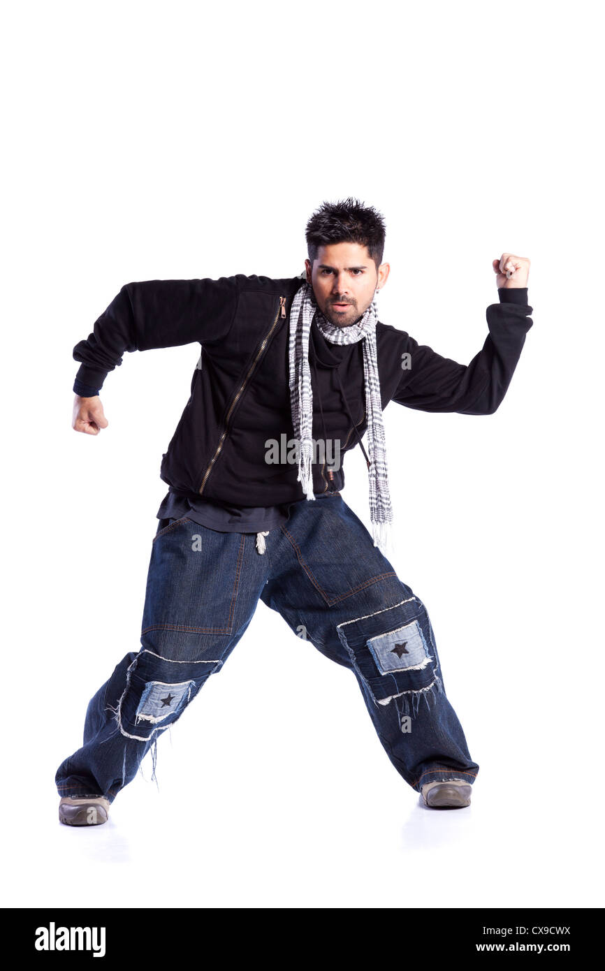 Hip hop dancer showing some movements (some motion blur Stock Photo - Alamy
