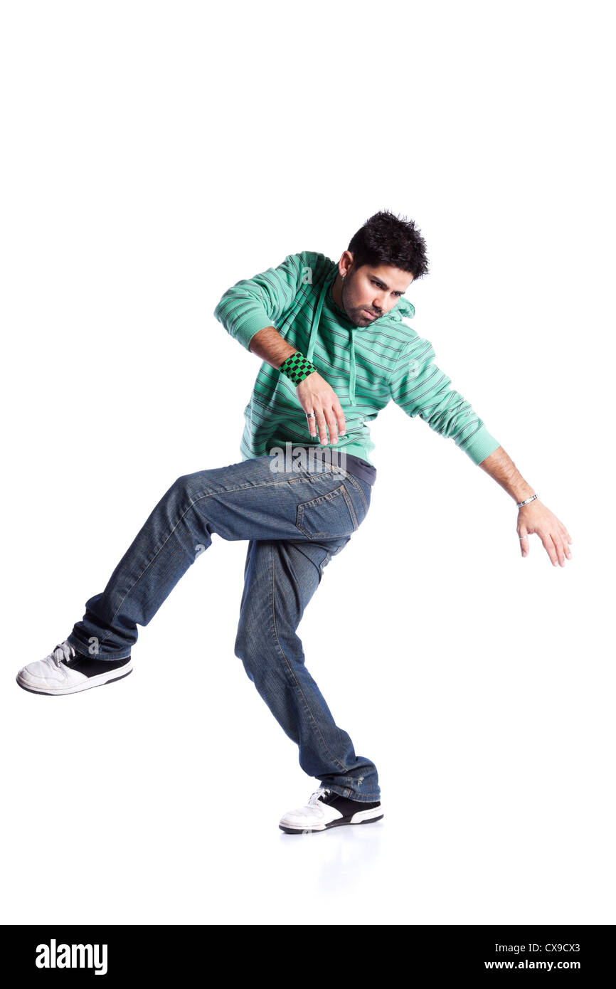 Hip hop dancer showing some movements (some motion blur Stock Photo - Alamy