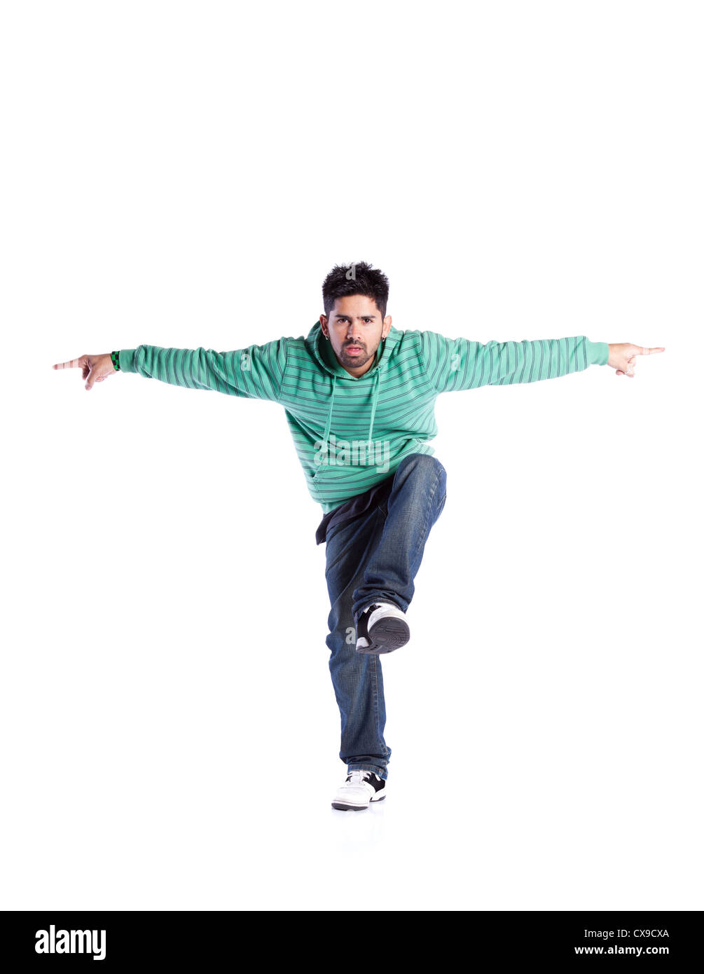 Hip hop dancer showing some movements (some motion blur Stock Photo - Alamy