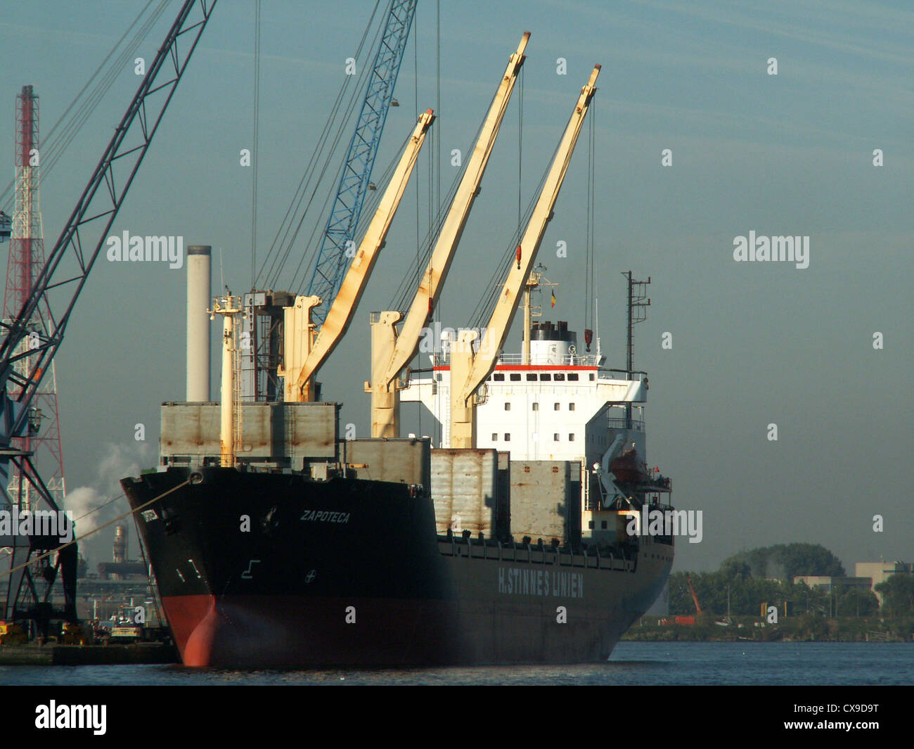 The Zapoteca is a cargo ship used for containerized transport in global ...