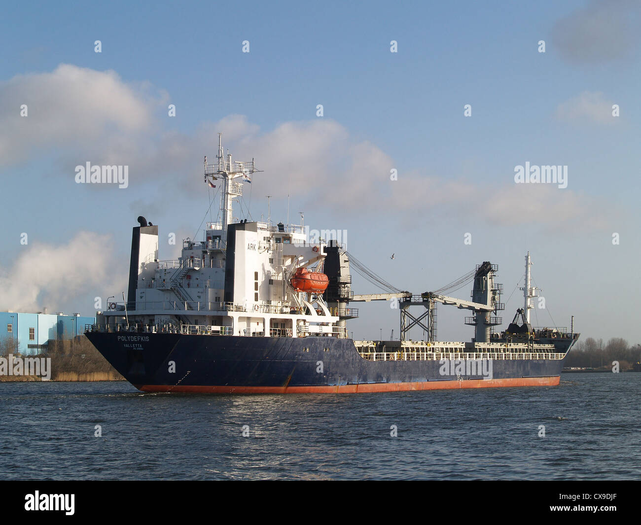 The Polydefkis, identified by IMO 8116984, is a cargo vessel operating ...