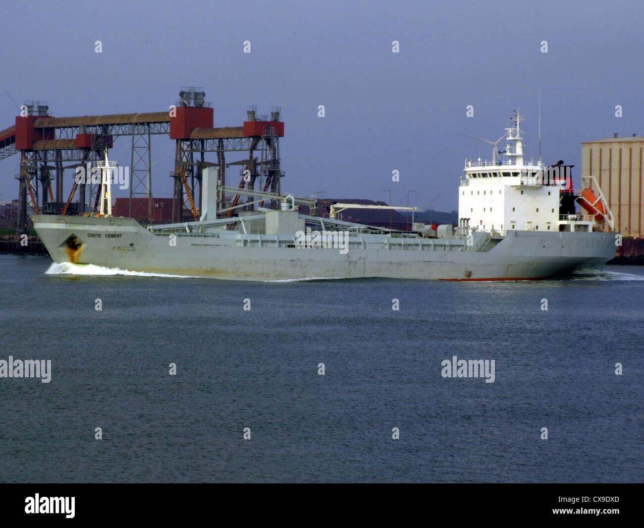 The Crete Cement is a cargo vessel operating at the Port of Rotterdam ...