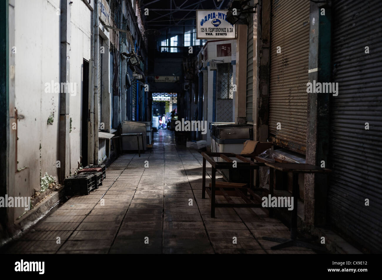 Noon at Modiano Market in Thessaloniki, Greece Stock Photo - Alamy