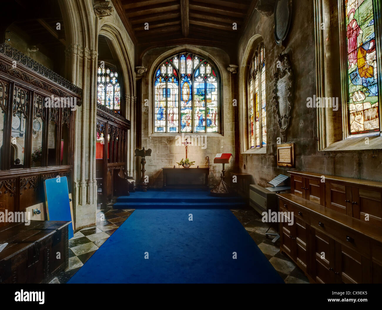 Medieval stained glass fairford hi-res stock photography and images - Alamy