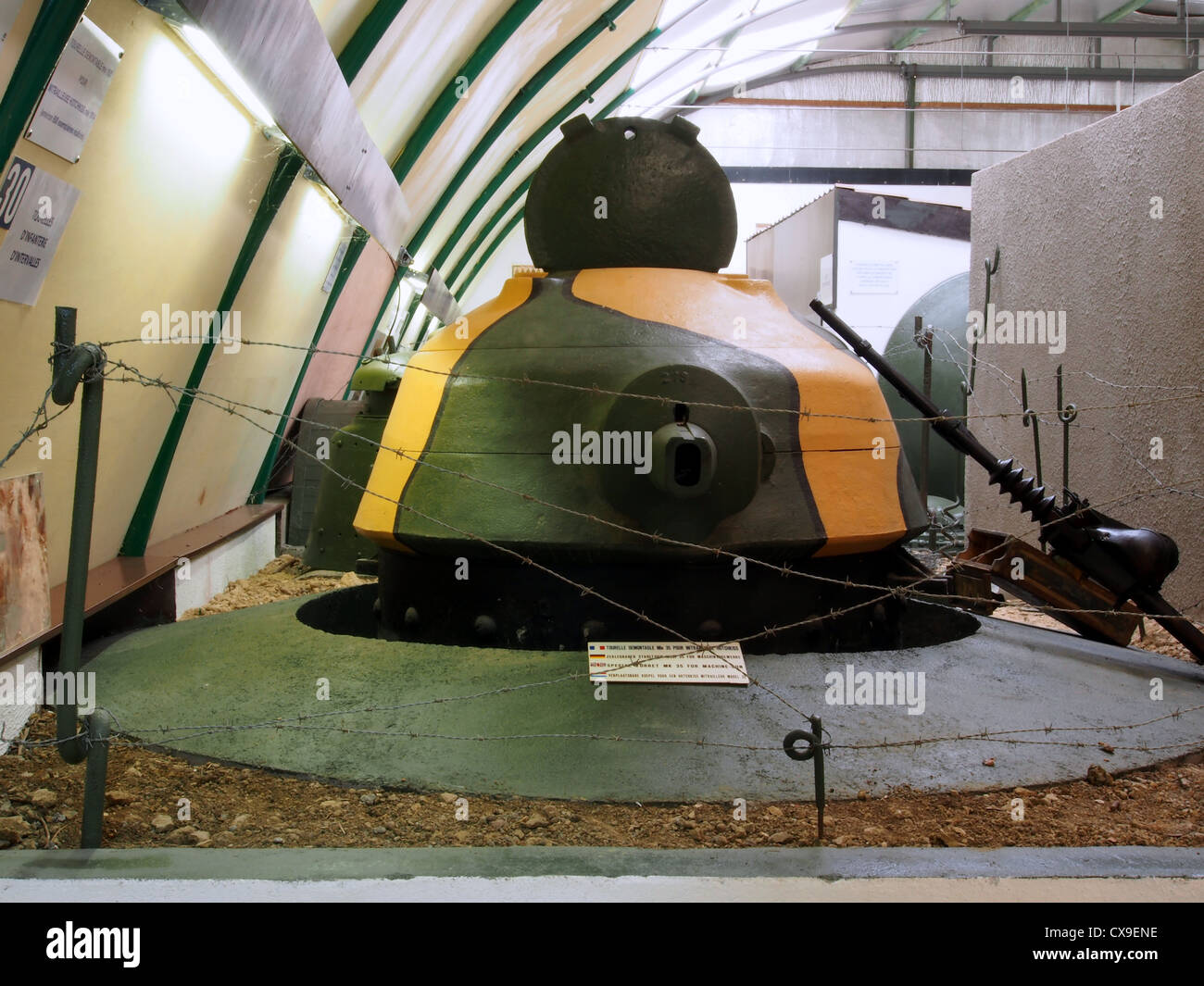 Fort de Fermont, located in France, houses the Demontable Mle35 turret ...