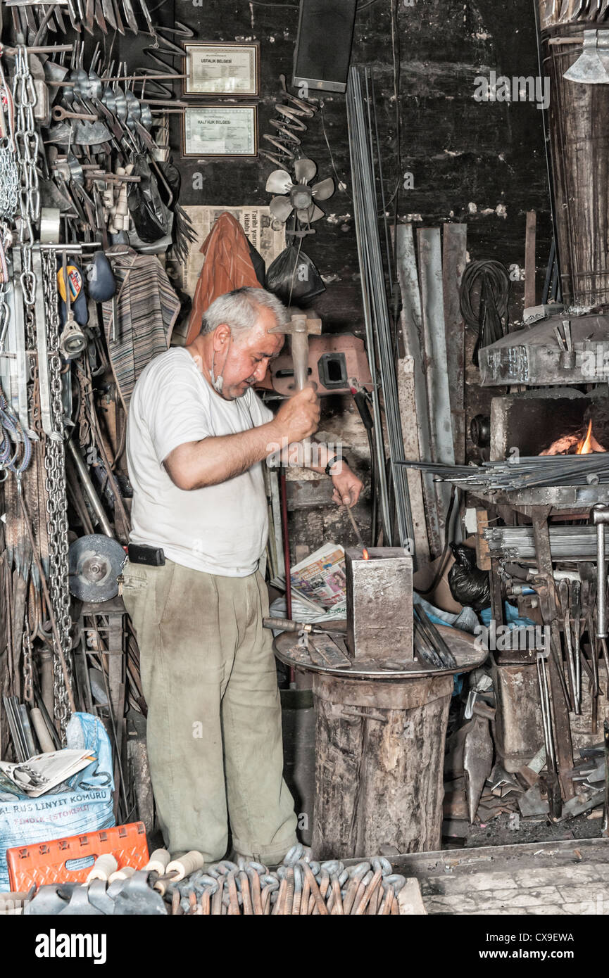 Blacksmith at work, Urfa, Eastern Turkey Stock Photo - Alamy