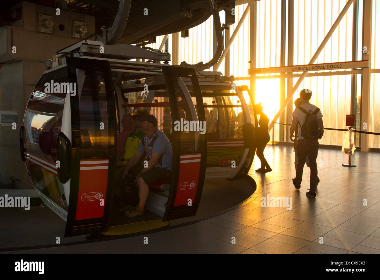 Emirates Air Line Cable Car - London Stock Photo - Alamy