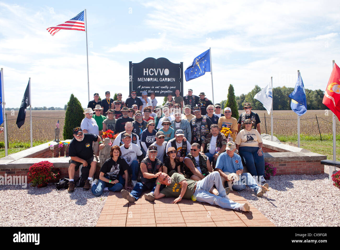 Kokomo Indiana Vietnam Veterans Reunion 2012 group photo Stock Photo ...