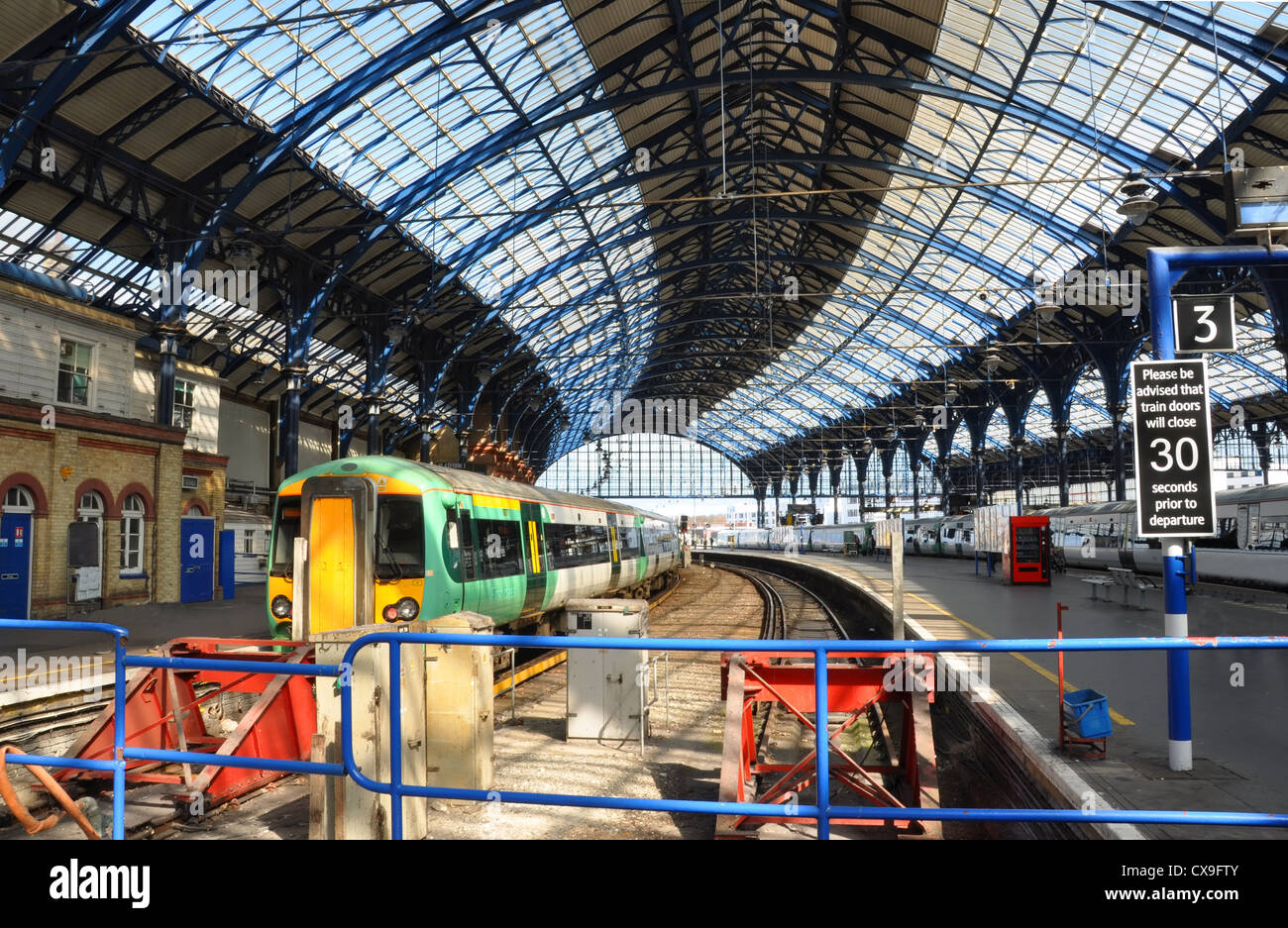 Brighton beach train station hi-res stock photography and images - Alamy