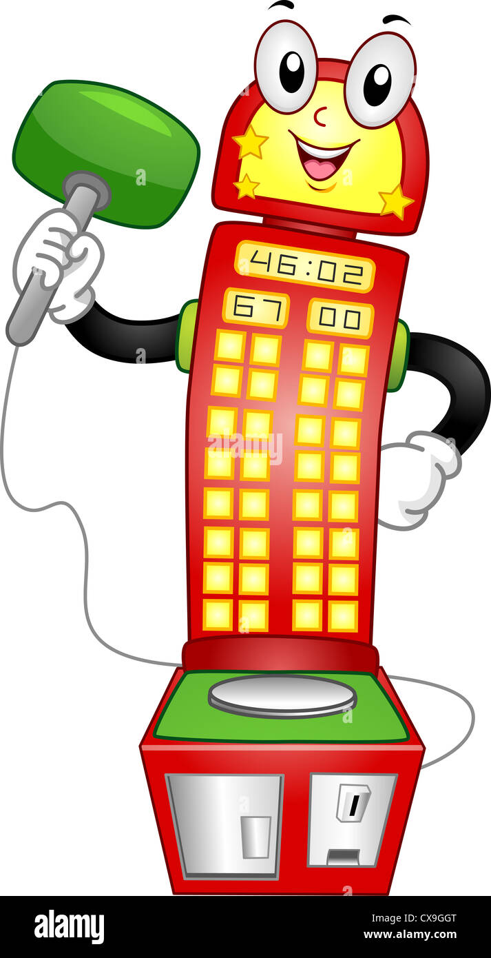 Mascot illustration of a high spiker holding a mallet hi-res stock ...