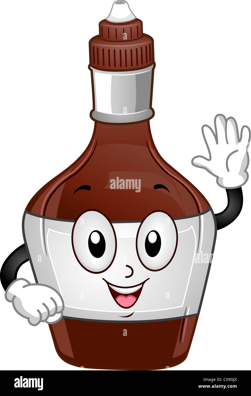 Cartoon syrup bottle hi-res stock photography and images - Alamy