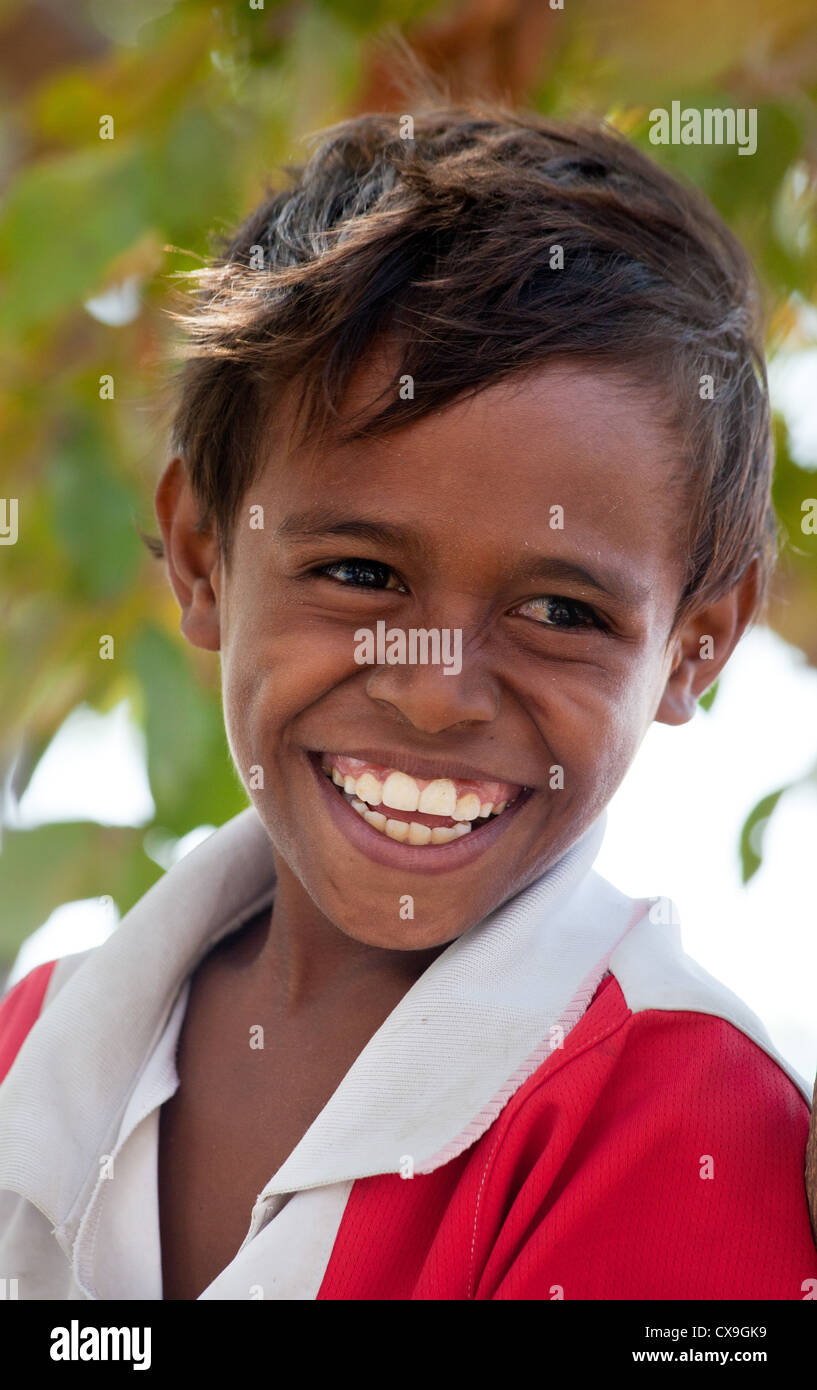 Portrait of a Timorese boy smiling, Dili, East Timor Stock Photo - Alamy