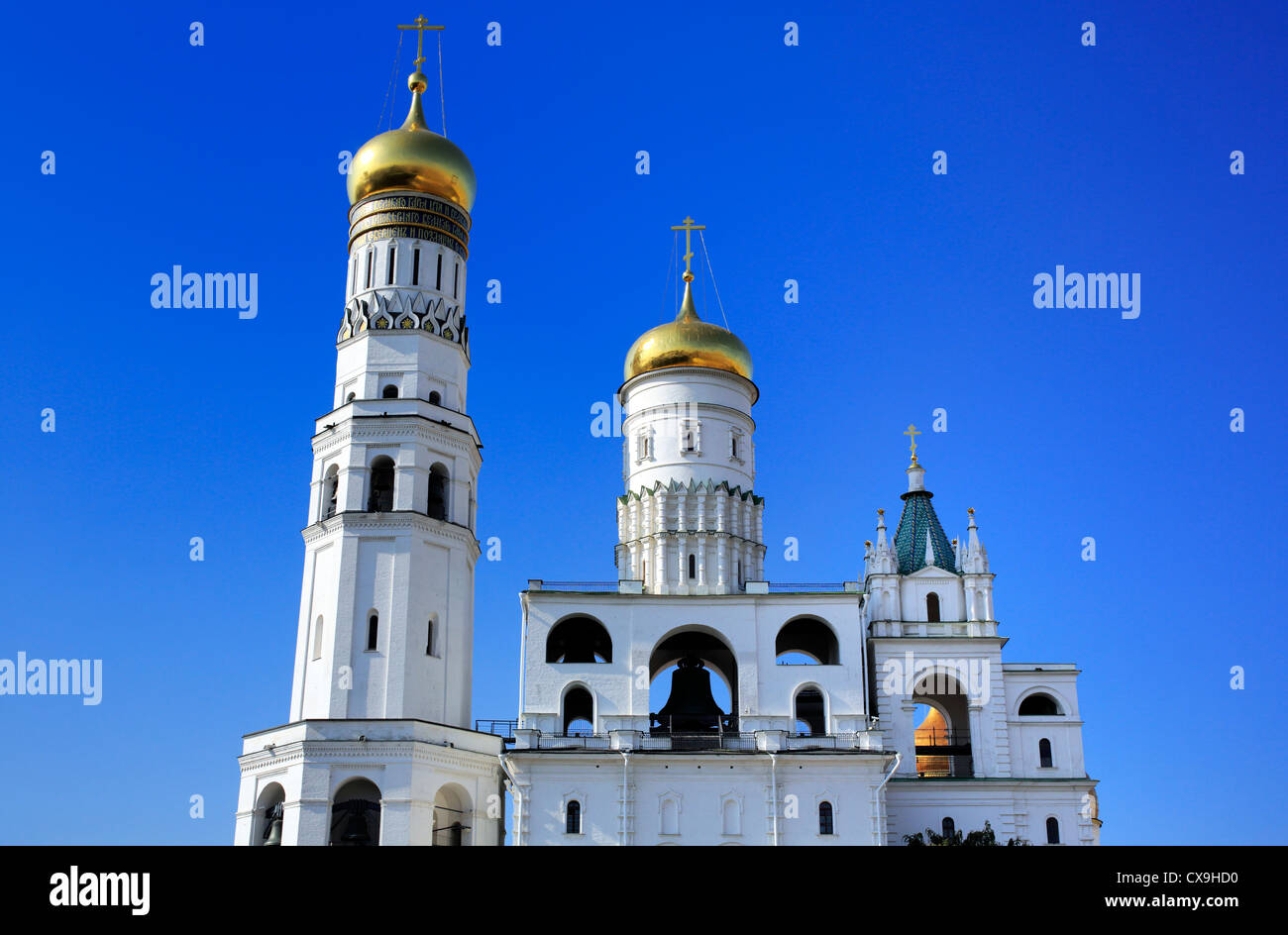 Ivan the Great Bell Tower (1600), Moscow Kremlin, Moscow, Russia Stock ...