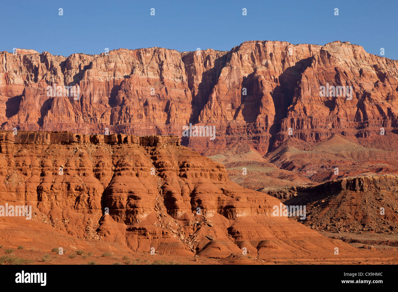 The Vermilion Cliffs and Buttes in Marble Canyon, northern Arizona, USA ...