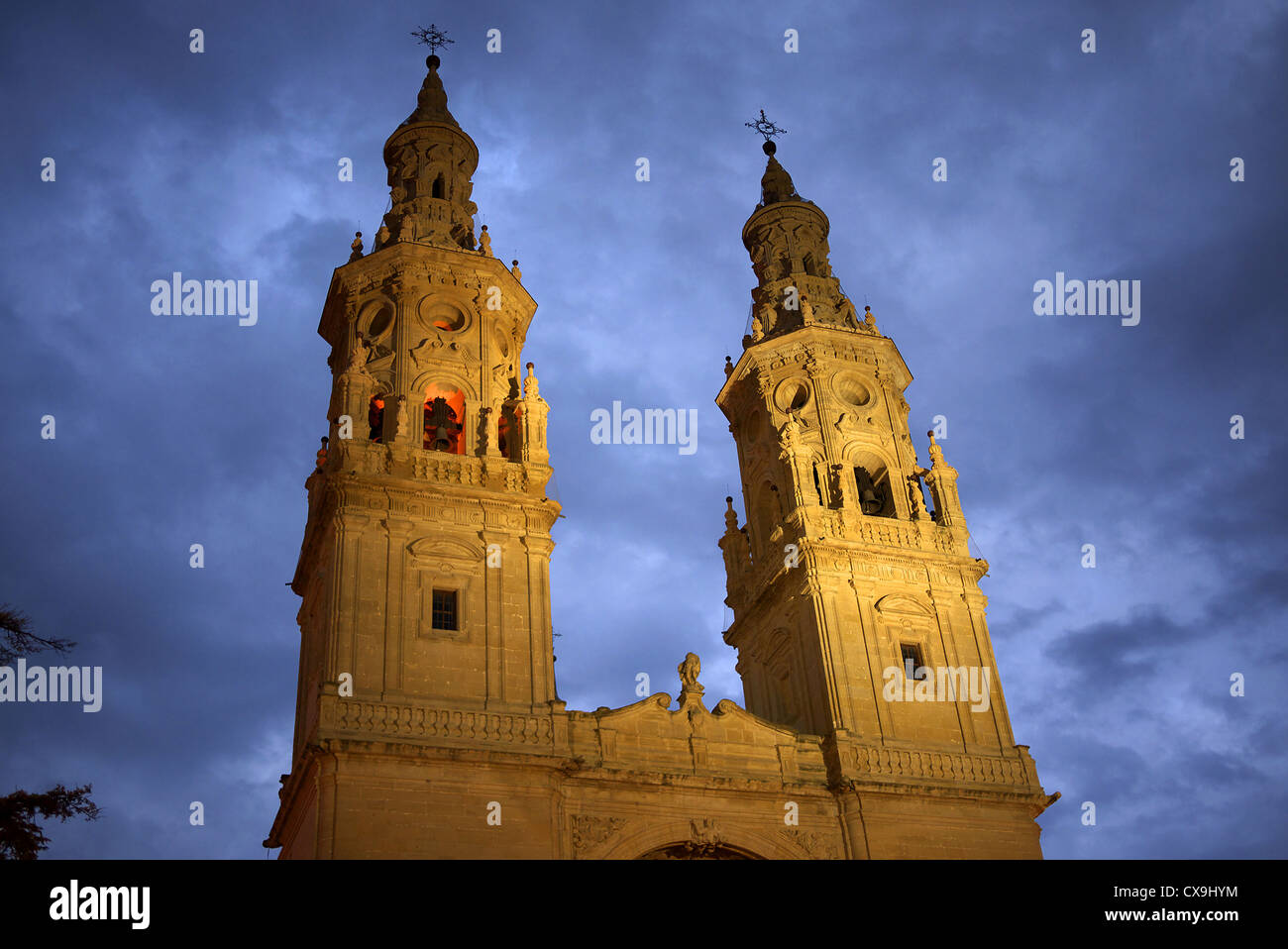 Cathedral de Santa Maria de la Redonda in Logrono, Spain Stock Photo ...