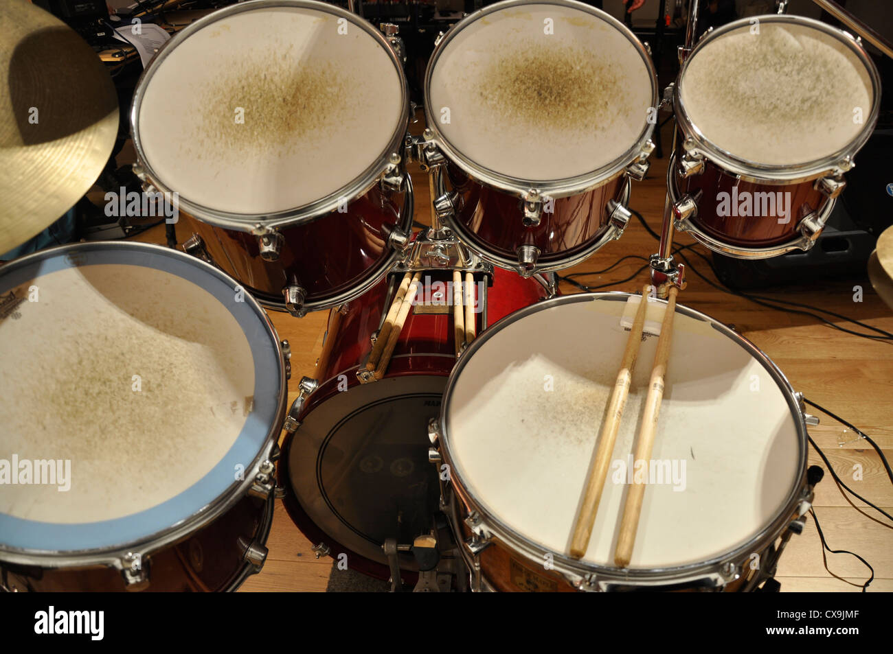 details of a set of drums Stock Photo - Alamy