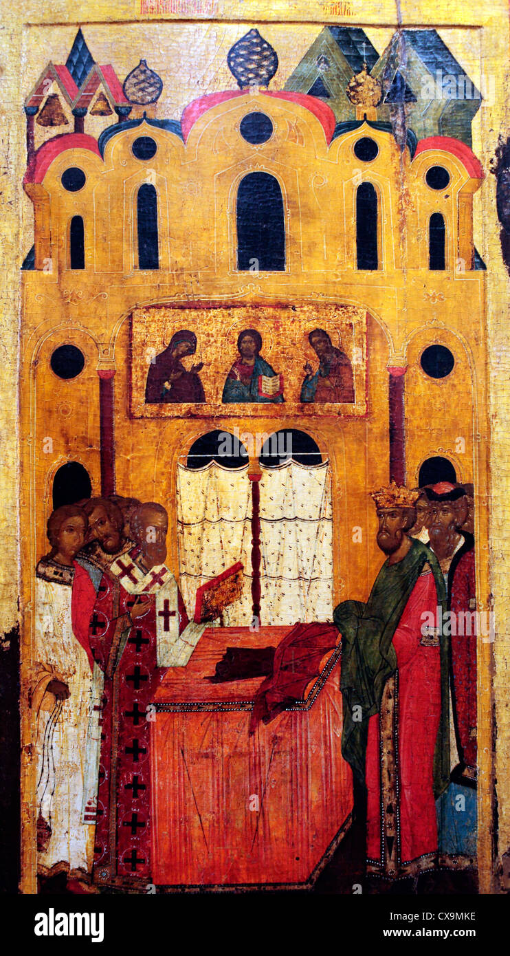 The Deposition of the Virgin's Robe (17th century), icon in city museum ...