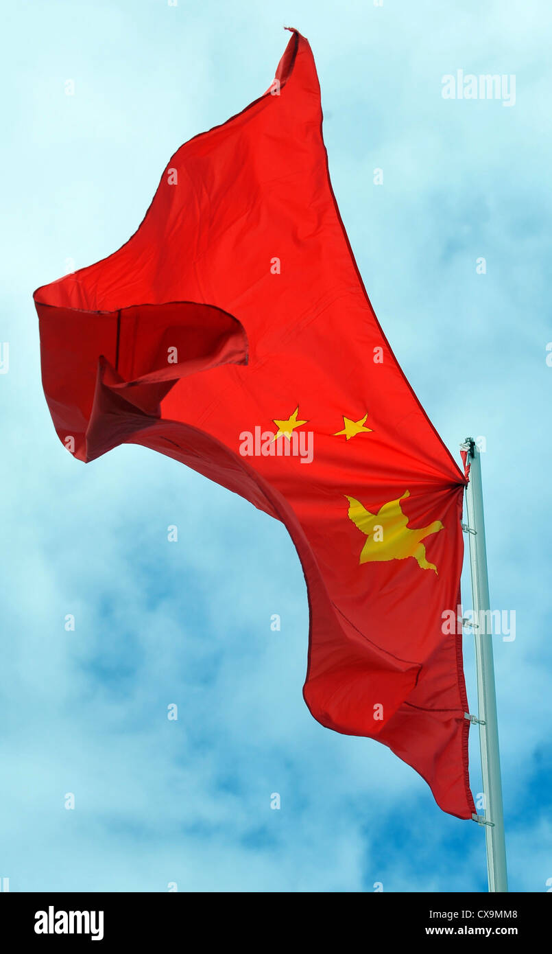 Flags of the participating countries during the International ...