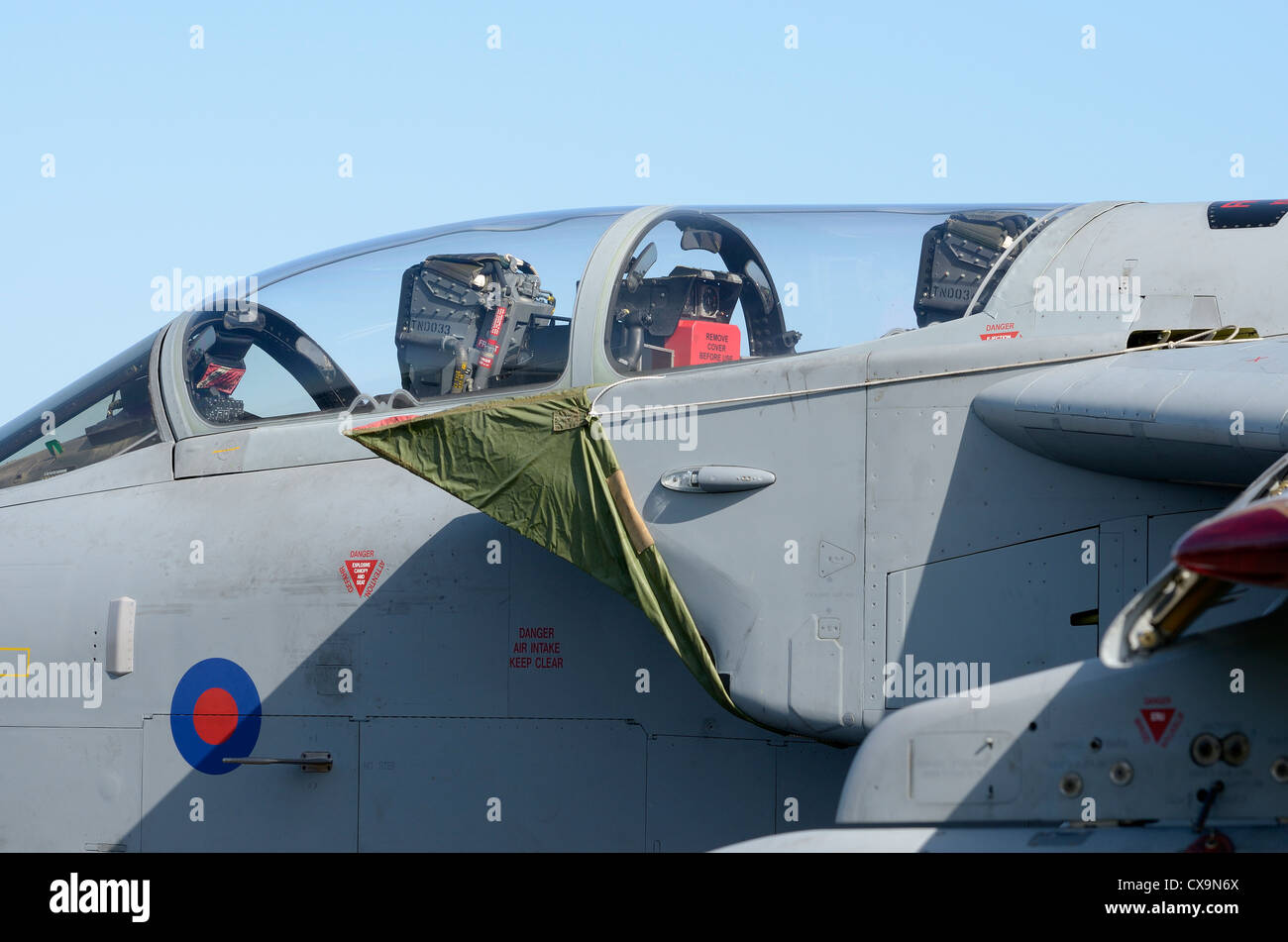RAF TORNADO GR4 COCKPIT AREA Stock Photo - Alamy