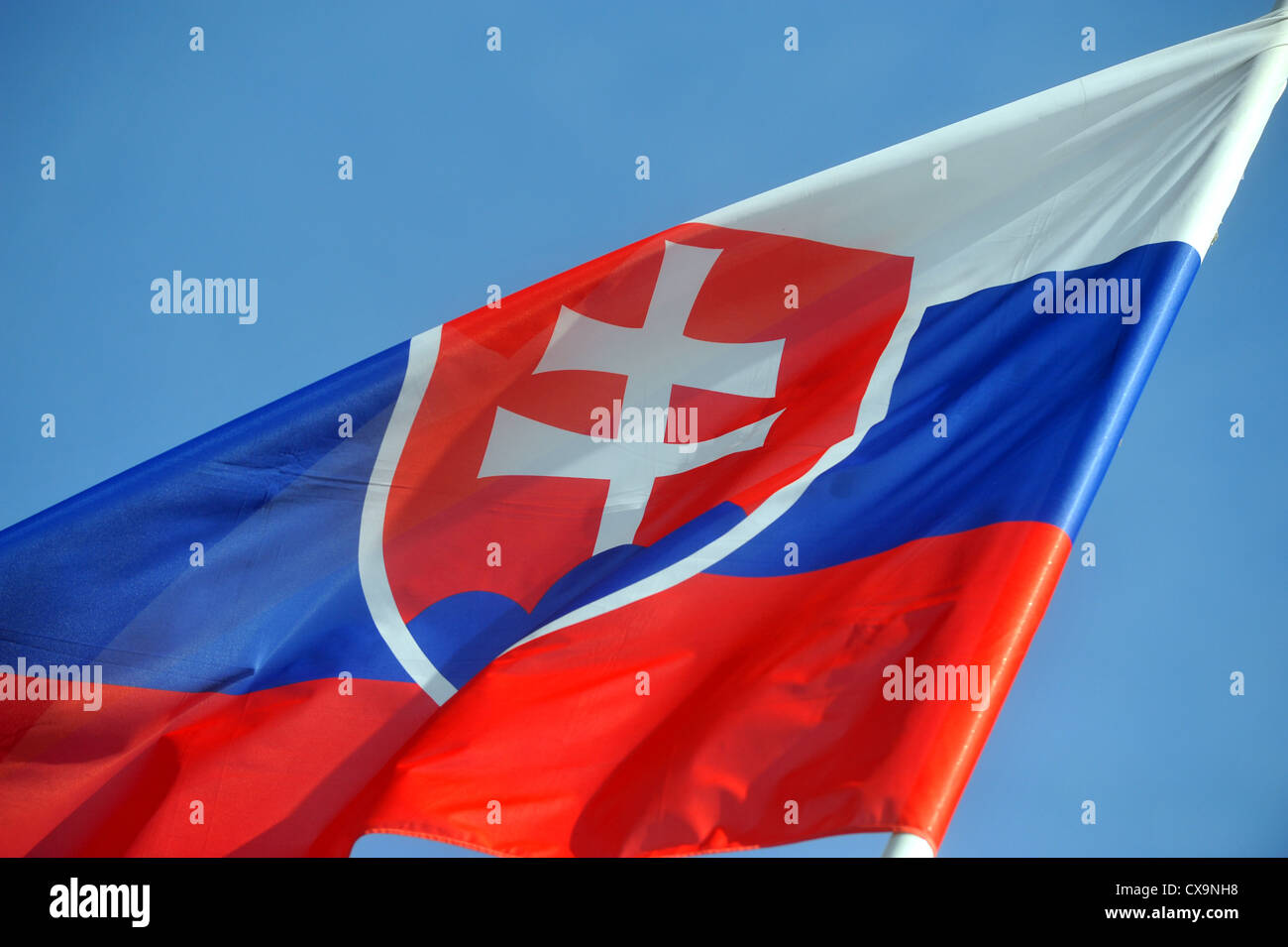 Flag of Slovakia Stock Photo - Alamy