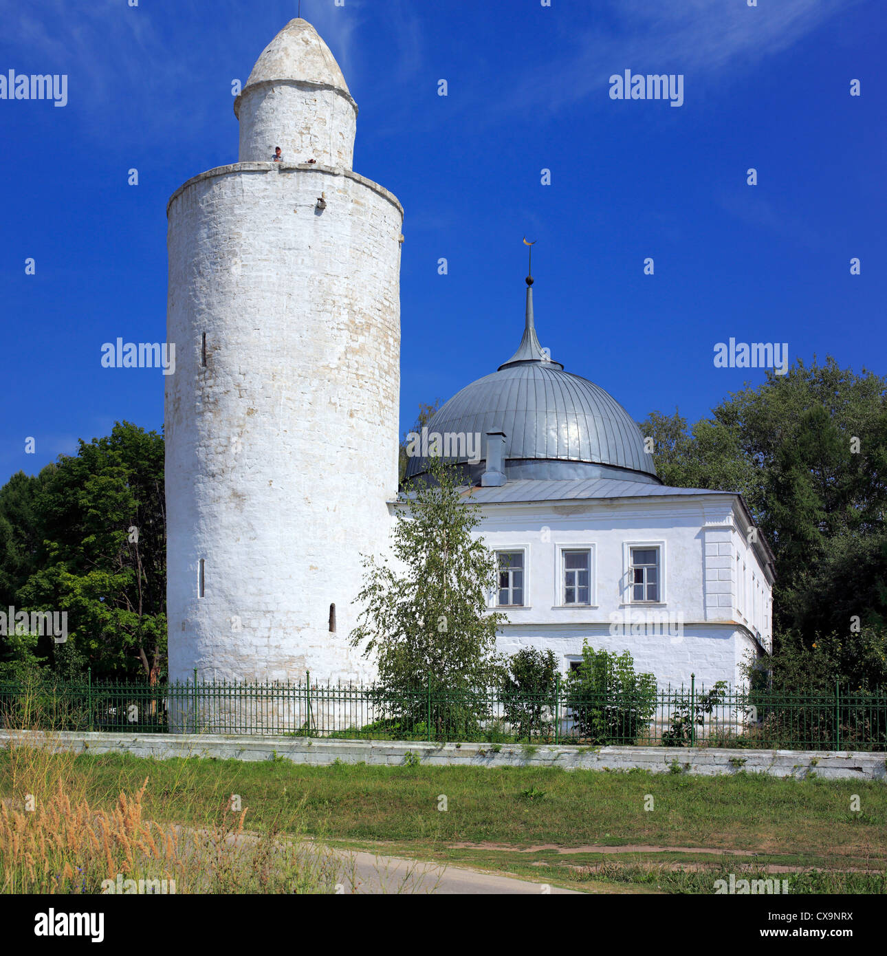 Mosque and minaret (15th century), Kasimov, Ryazan region, Russia Stock ...