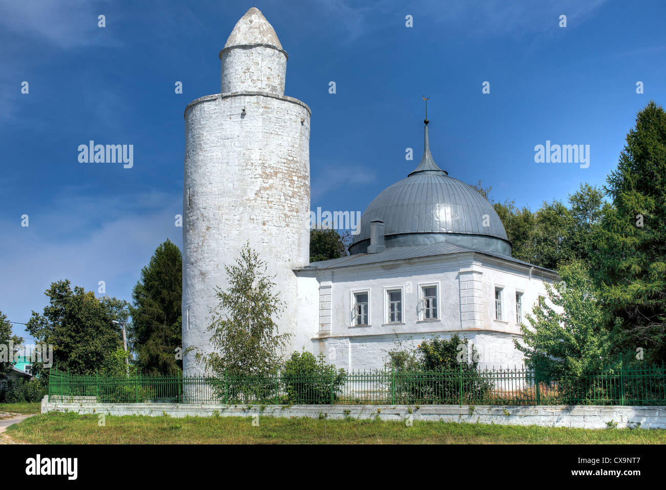 Mosque and minaret (15th century), Kasimov, Ryazan region, Russia Stock ...