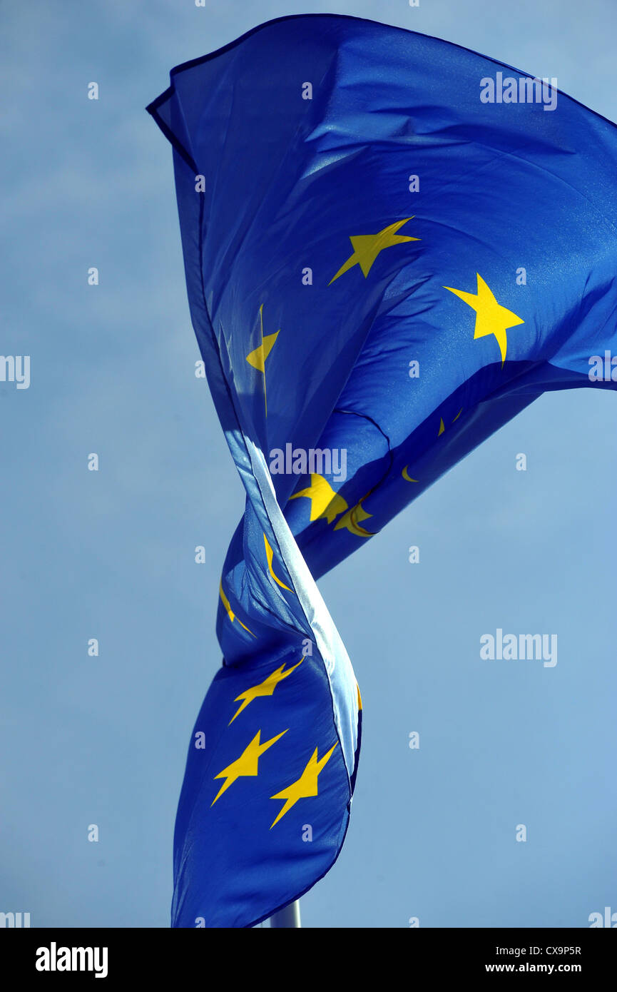 Flag of EU Stock Photo - Alamy