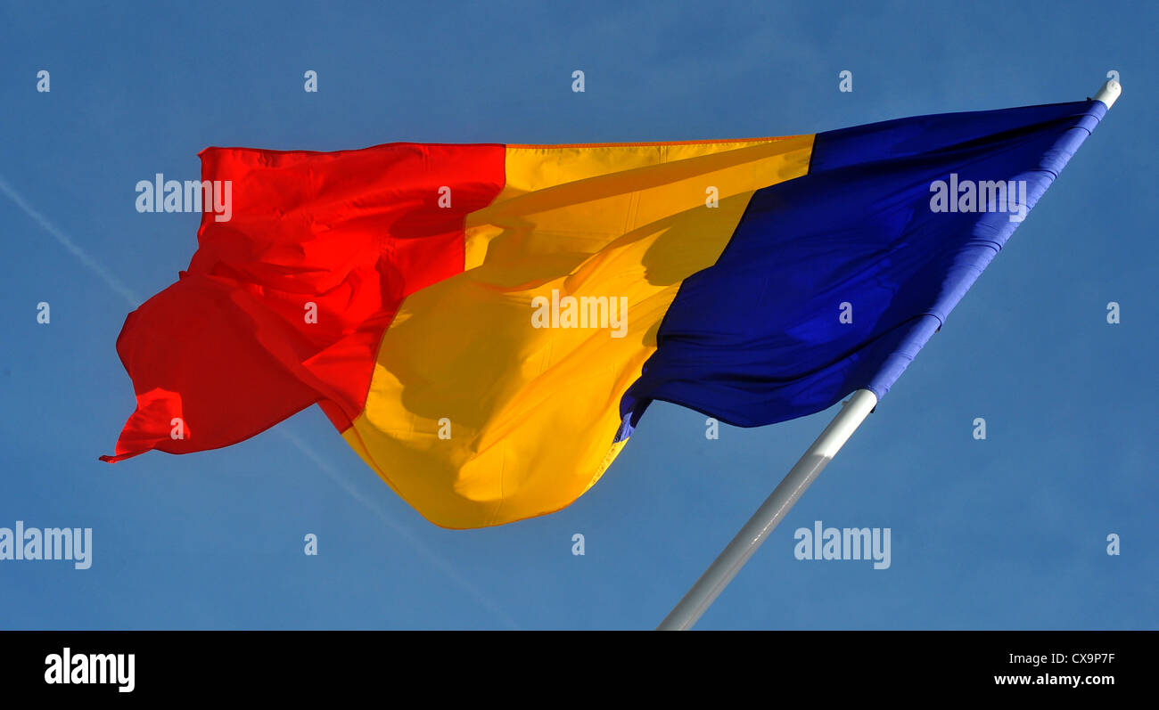 Flag of Romania Stock Photo - Alamy