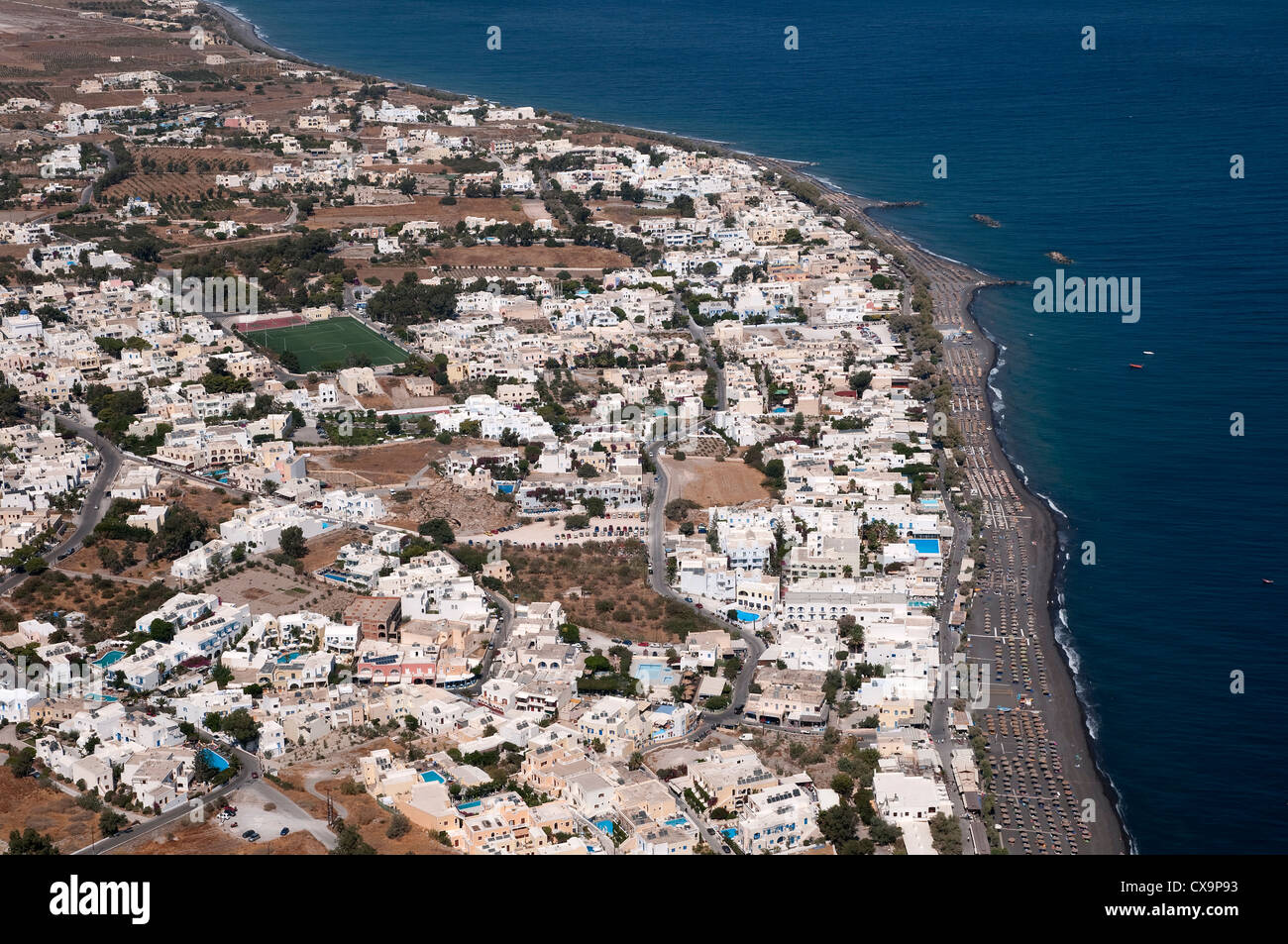 kamari, santorini, greece Stock Photo - Alamy