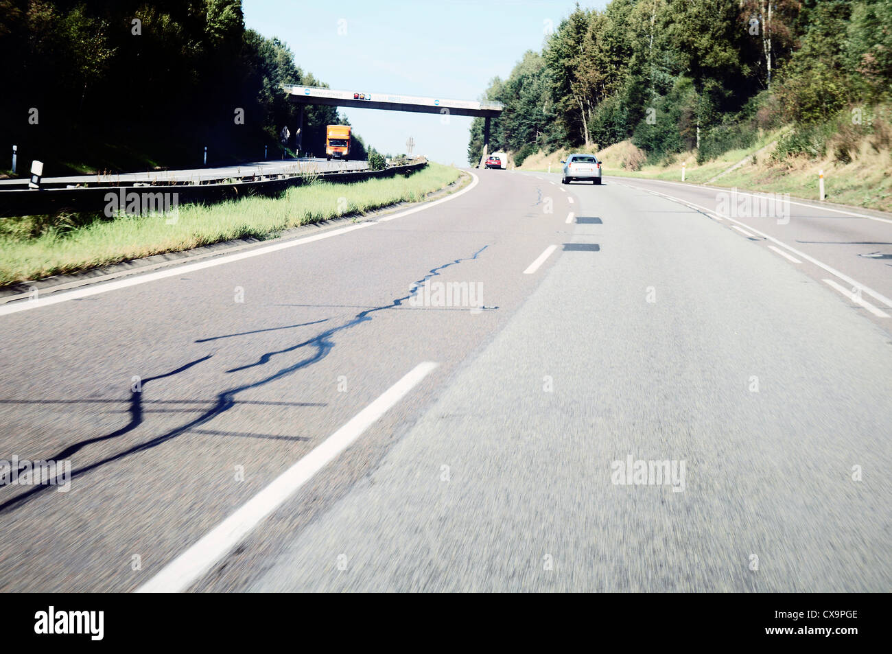 D1 motorway, highway, surface, patch Stock Photo - Alamy