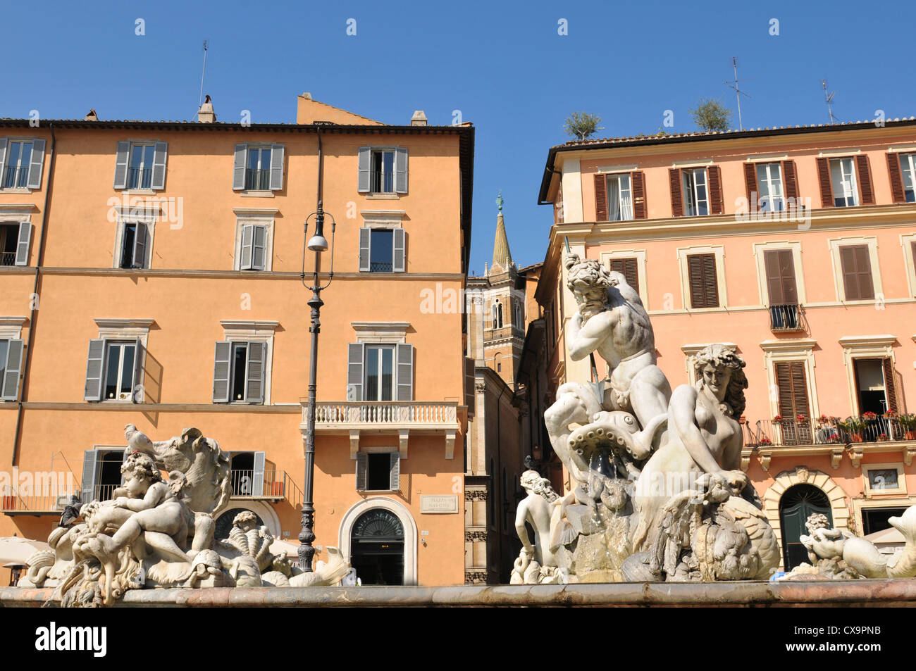 Classical architecture in the historic centre of Rome, Italy Stock ...
