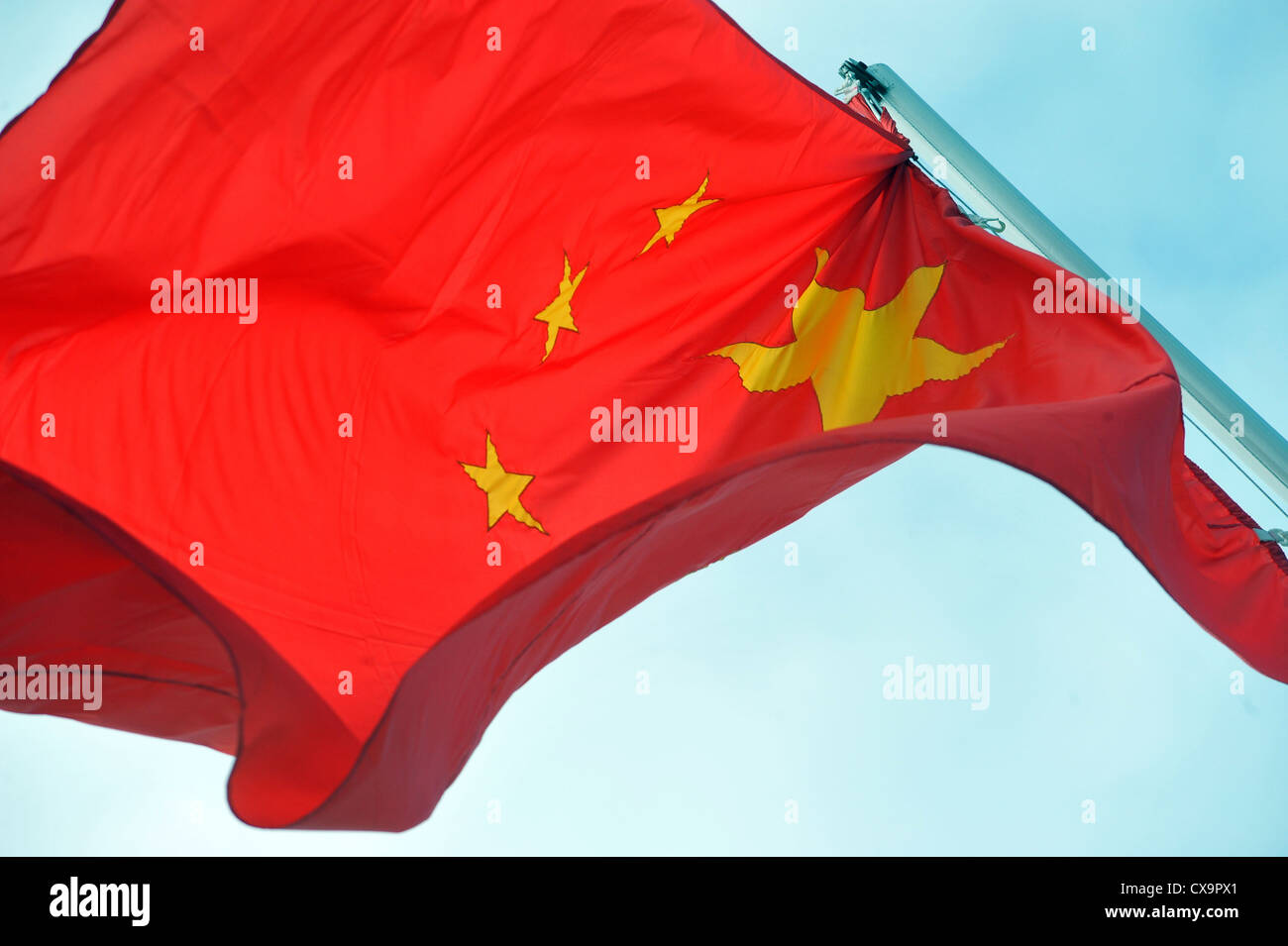 Flags of the participating countries during the International ...