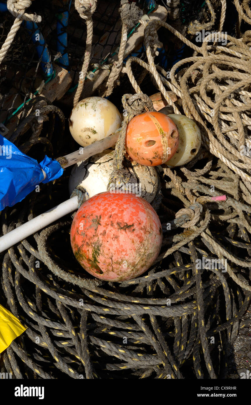 FISHING NETS AND FLOATS Stock Photo - Alamy