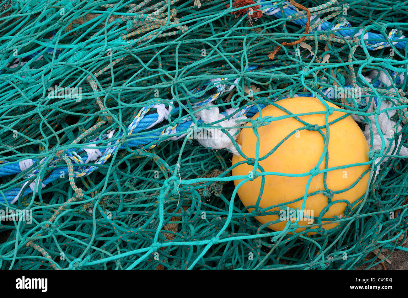 FISHING NETS AND FLOATS Stock Photo - Alamy