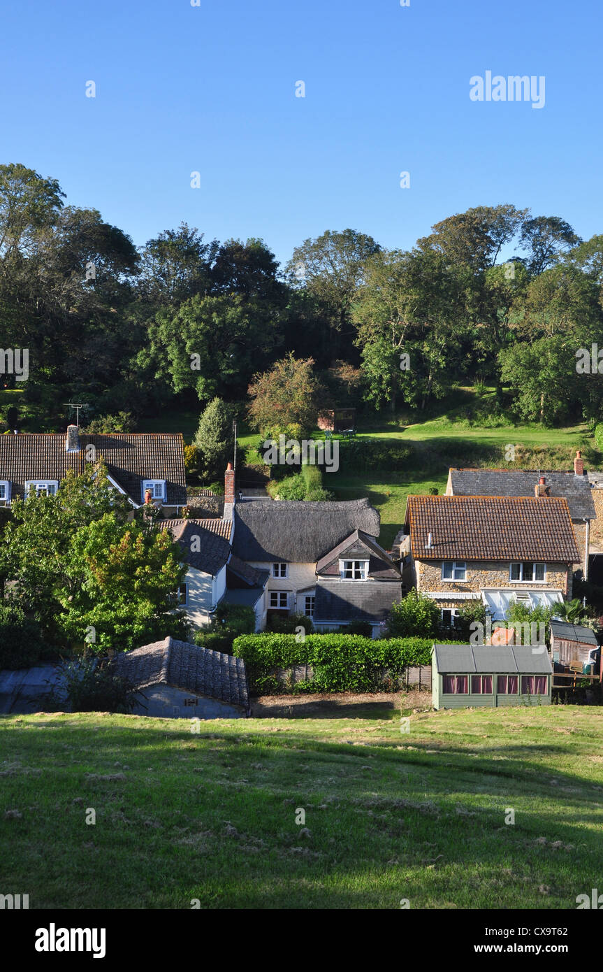A view of the village of Shipton Gorge West Dorset UK Stock Photo - Alamy