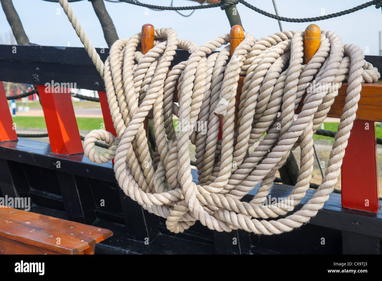 details VOC ship the Batavia Stock Photo - Alamy