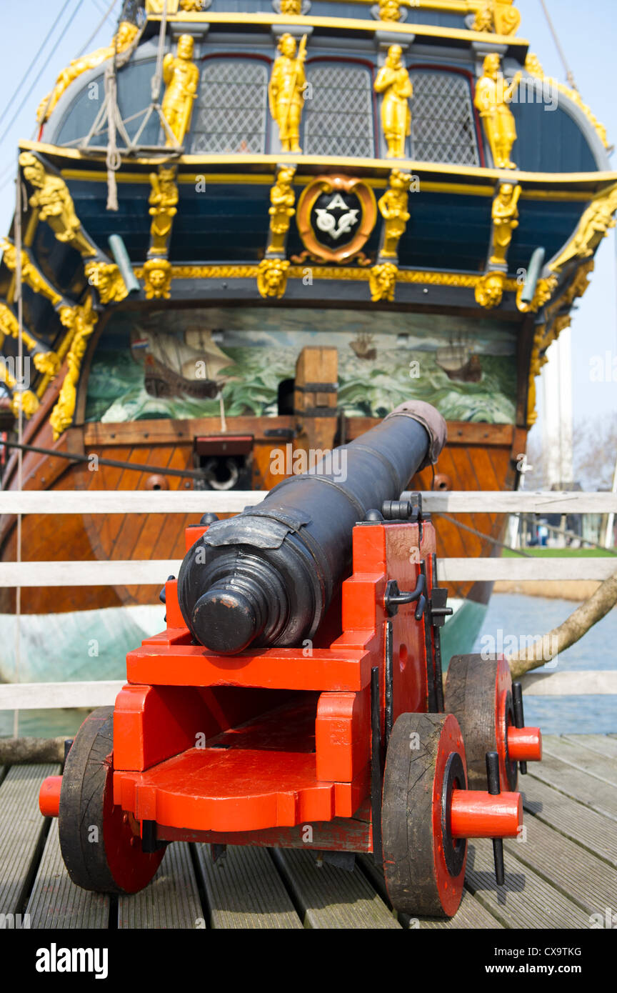 Details Batavia boat Stock Photo - Alamy