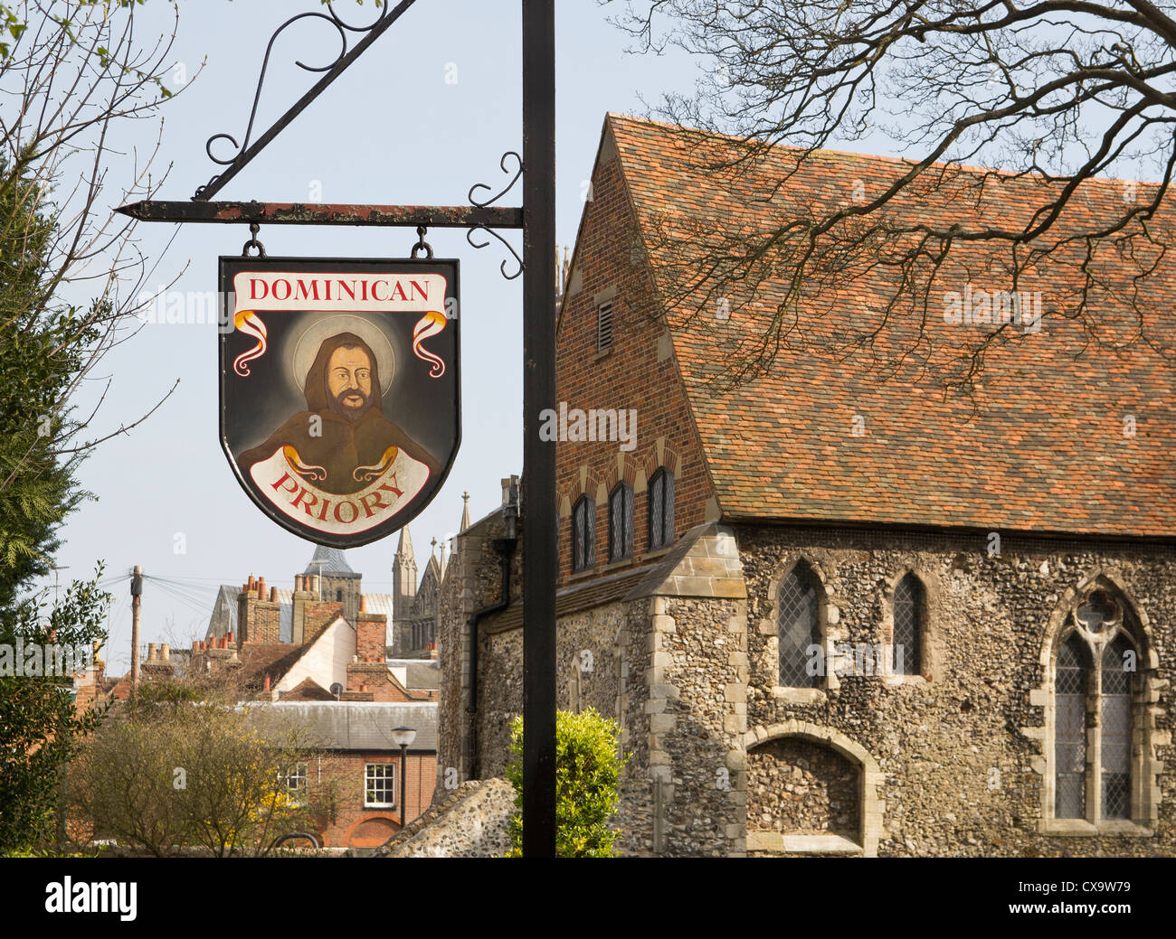 Dominican Priory Sign Canterbury Kent UK England The King School ...