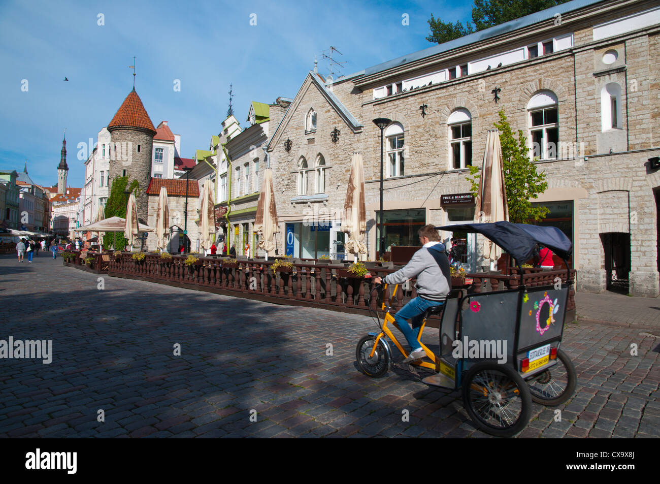 Viru street Vanalinn the old town Tallinn Estonia Europe Stock Photo ...