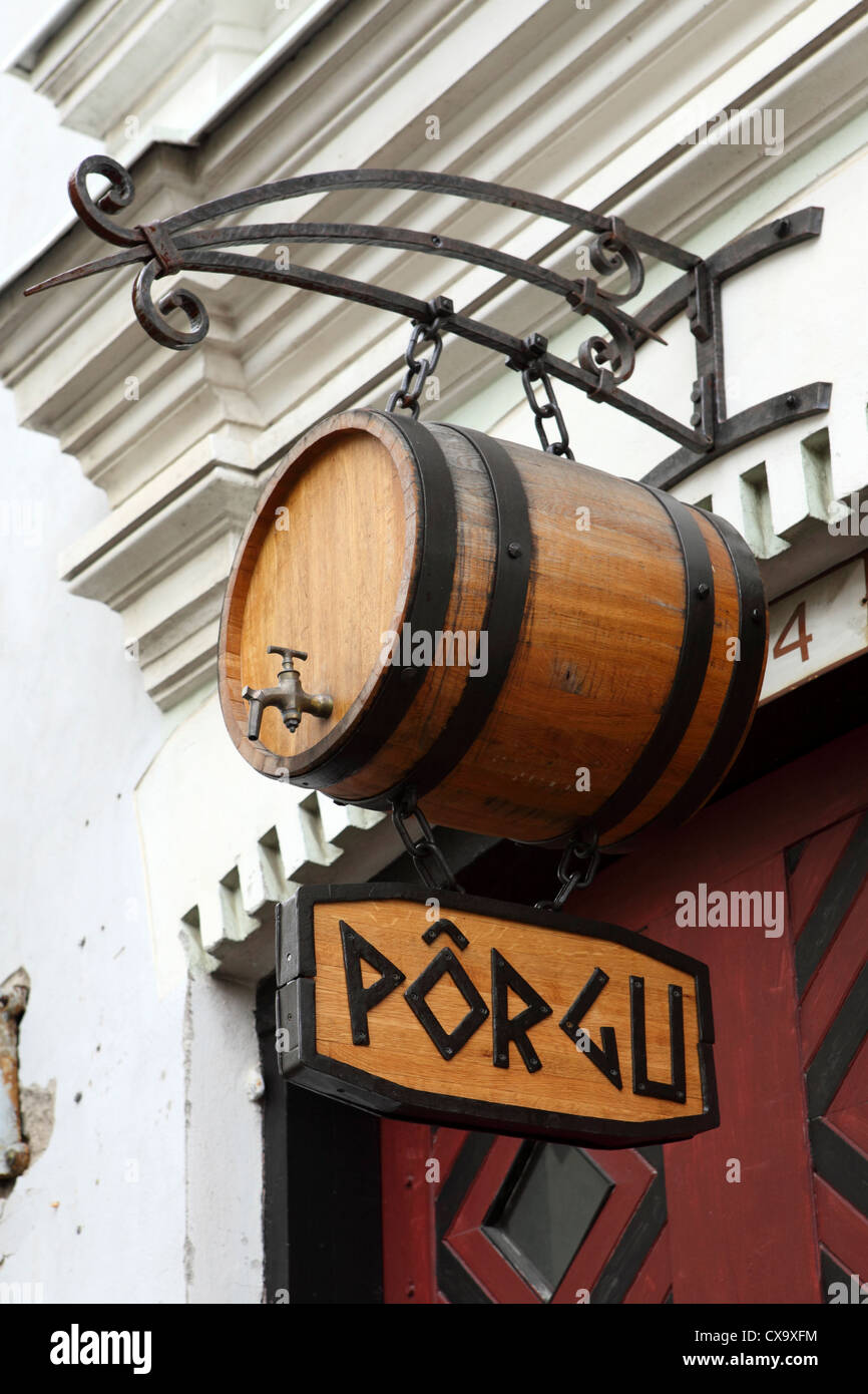 Bar sign tallinn estonia hi-res stock photography and images - Alamy