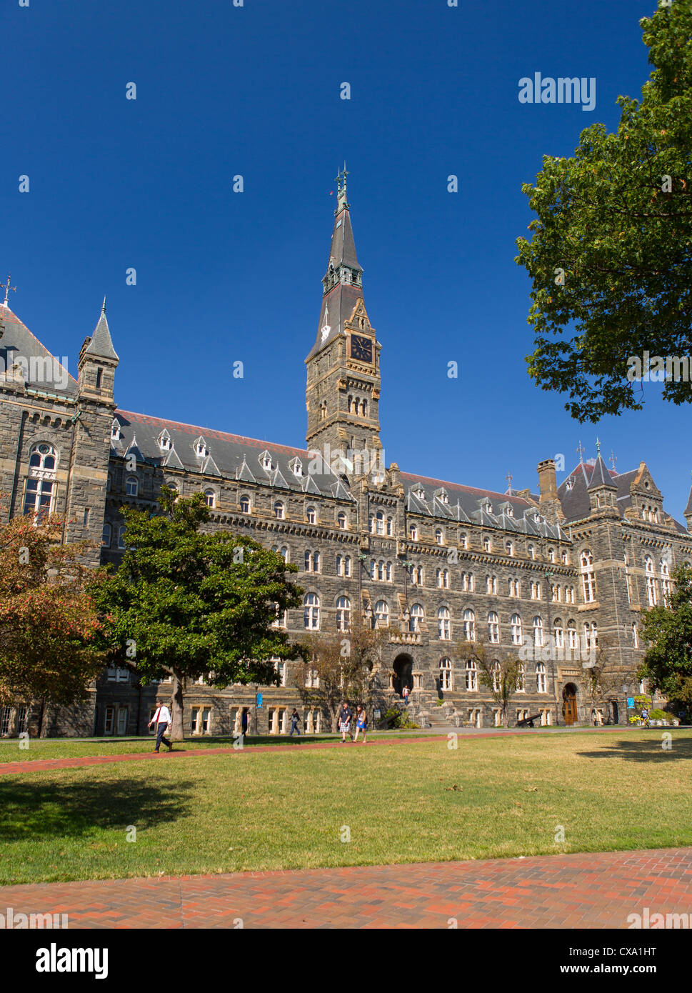 WASHINGTON, DC, USA - Healy Hall at Georgetown University Stock Photo ...