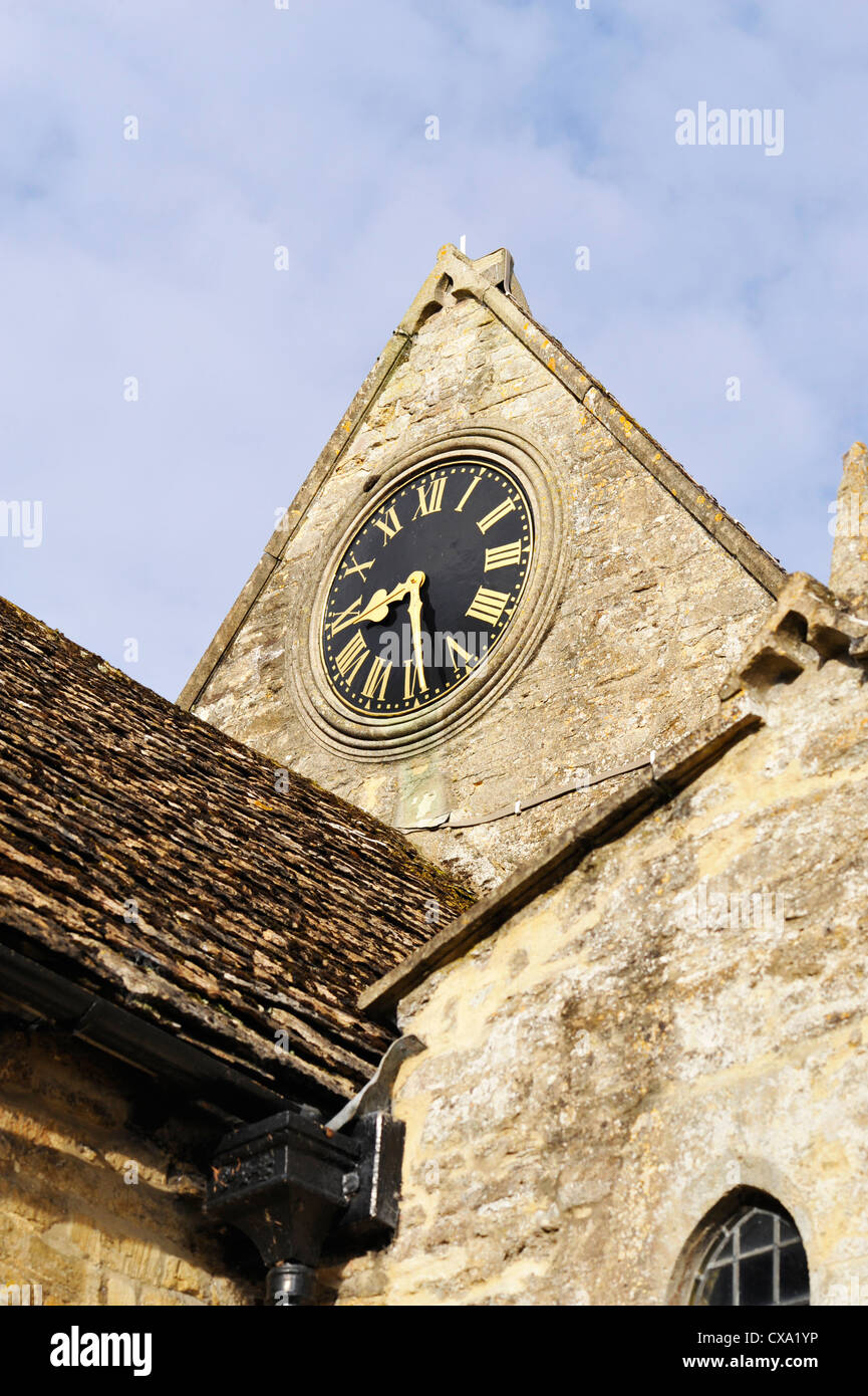 St Mary's church clock in Cricklade Stock Photo - Alamy