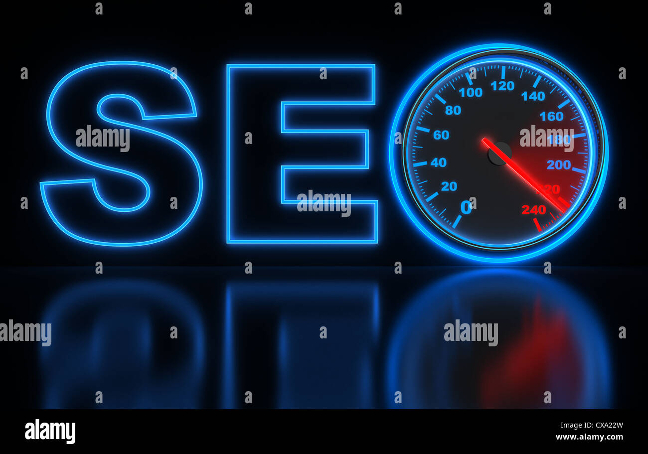 Search engine optimization symbol (done in 3d Stock Photo - Alamy