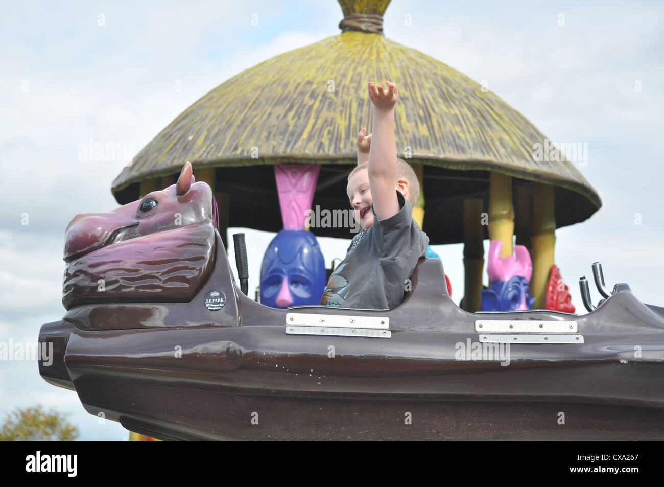Excited By A Hippo Stock Photo - Alamy